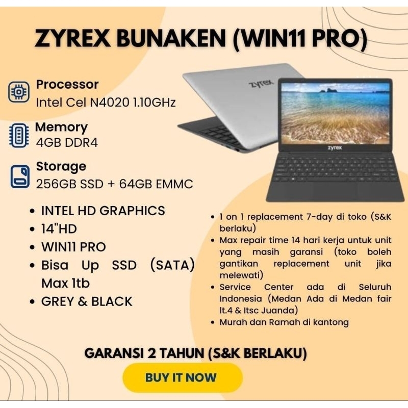 Jual Zyrex Bunaken (WIN11 Pro) | Shopee Indonesia