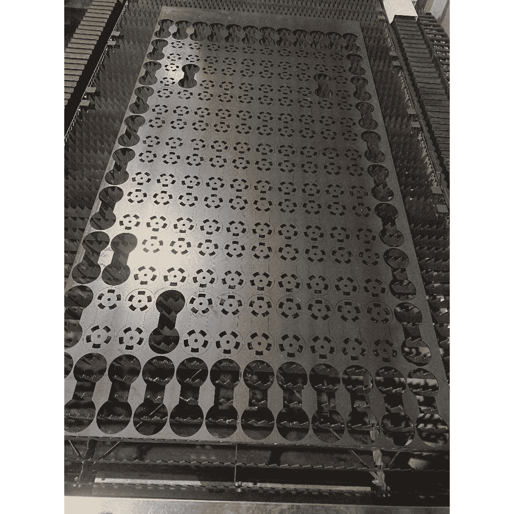 Jual jasa laser cutting besi 5MM 5 MM potong custom kustom motif bulat ...