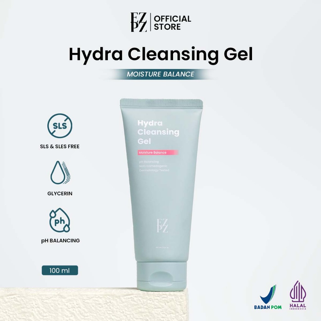 Jual EZPZ - HYDRA Cleansing Gel - Moisture Balance Facial Wash 100 ML | Shopee Indonesia