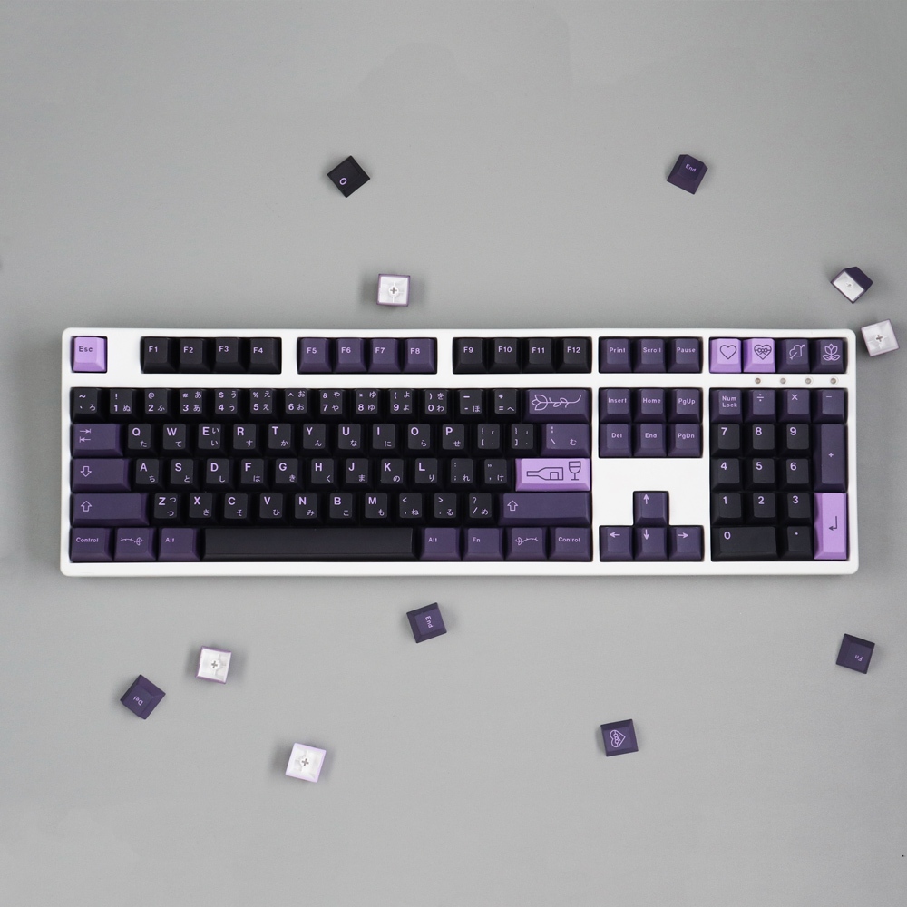Jual Yongqiu GMK First Love Jepang Keycaps 129 PBT Cherry Profile DYE ...