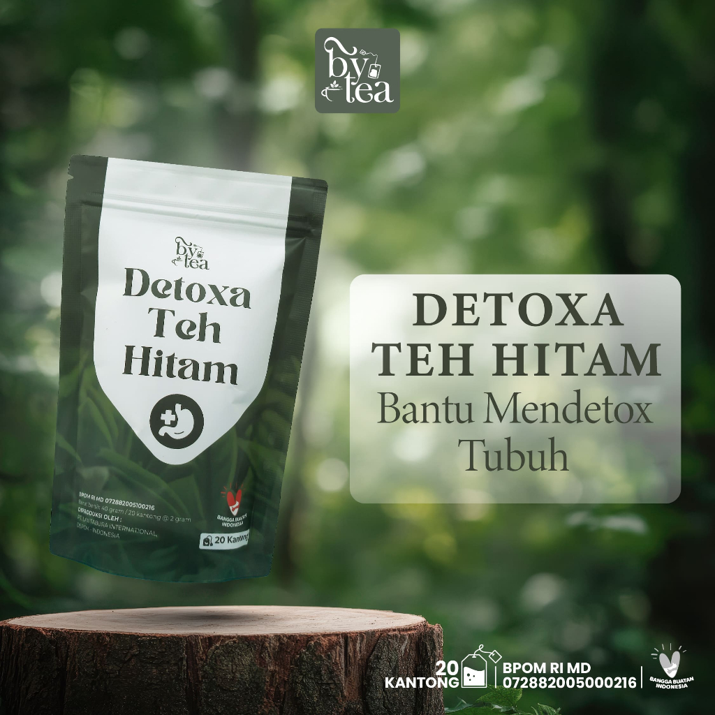 Jual BYTEA Detoxa Teh Hitam Bantu Detox Tubuh & Melancarkan Pencernaan Extra Jahe Merah | Shopee ...