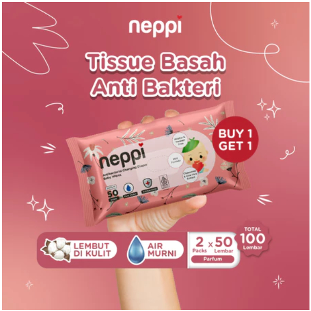 Jual Neppi Tisu / Tissue Basah Bayi Antibacterial Changing diapers ...