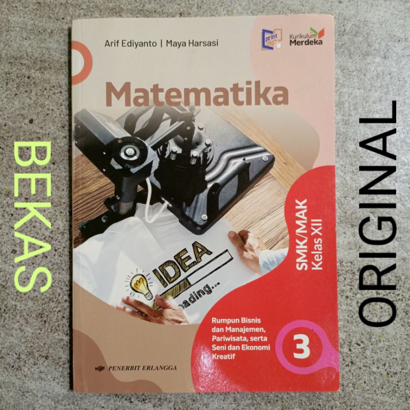 Jual Buku MTK Matematika Kelas 12 XII 3 III SMA SMK MAK Penerbit ...