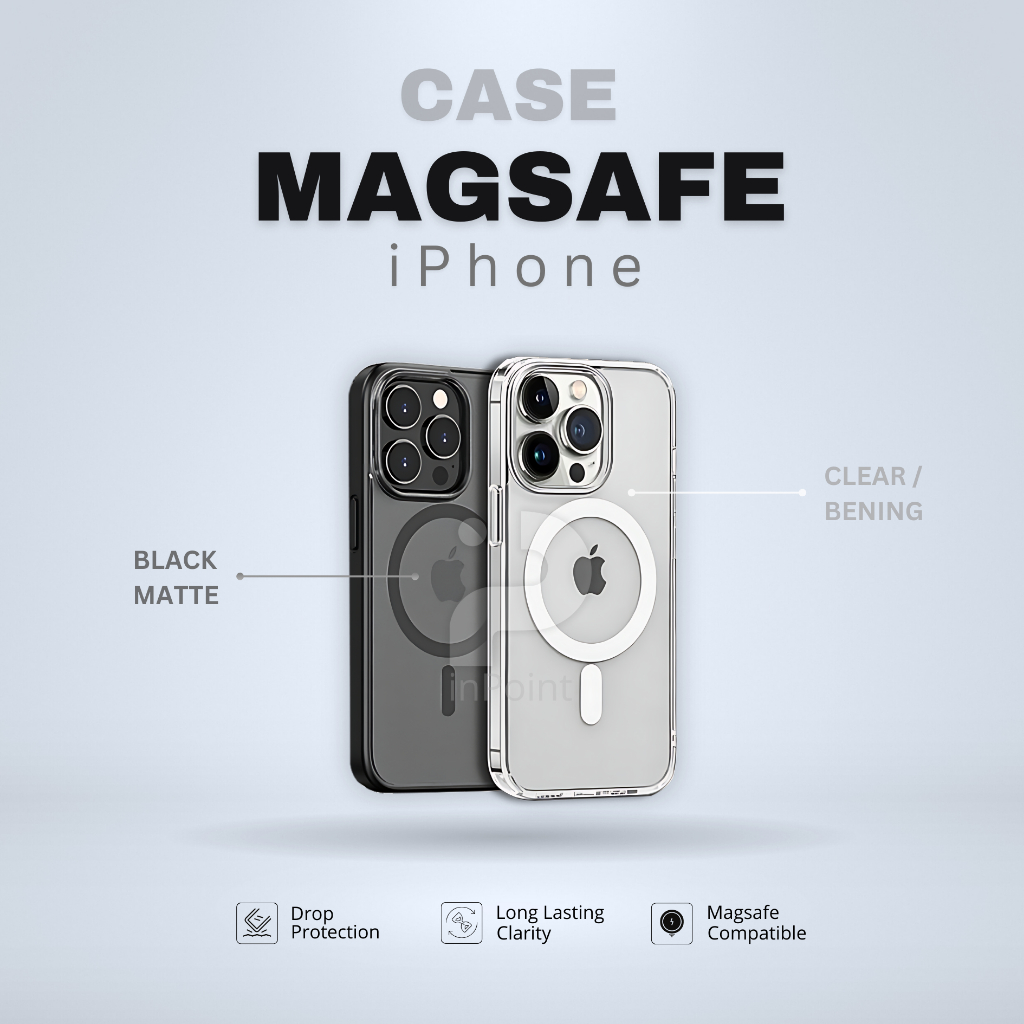 Jual Case Casing iPhone Magsafe Magnet 11 12 13 14 15 16 Pro Max ...