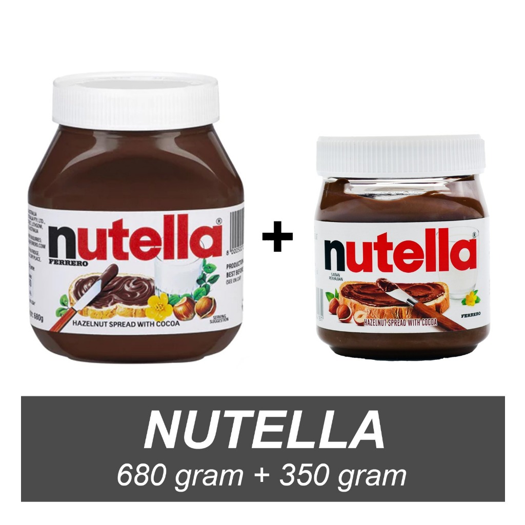 Jual Nutella 680gr + Nutella 350 gr Exp Terbaru Termurah 1030gr PROMO ...