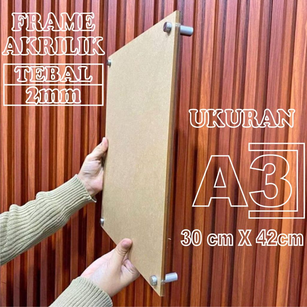 Jual BINGKAI DIDNING UKURAN A3 AKRILIK FRAME MADING AKRILIK BINGKAI POSTER DISPLAY MENU BAHAN ...
