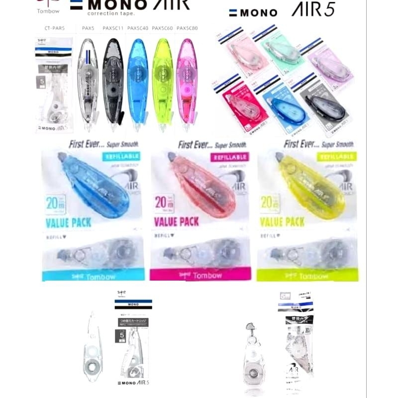 Jual TOMBOW MONO AIR MONOAIR TOUCH VALUE PACK CORRECTION TAPE REGULER ...