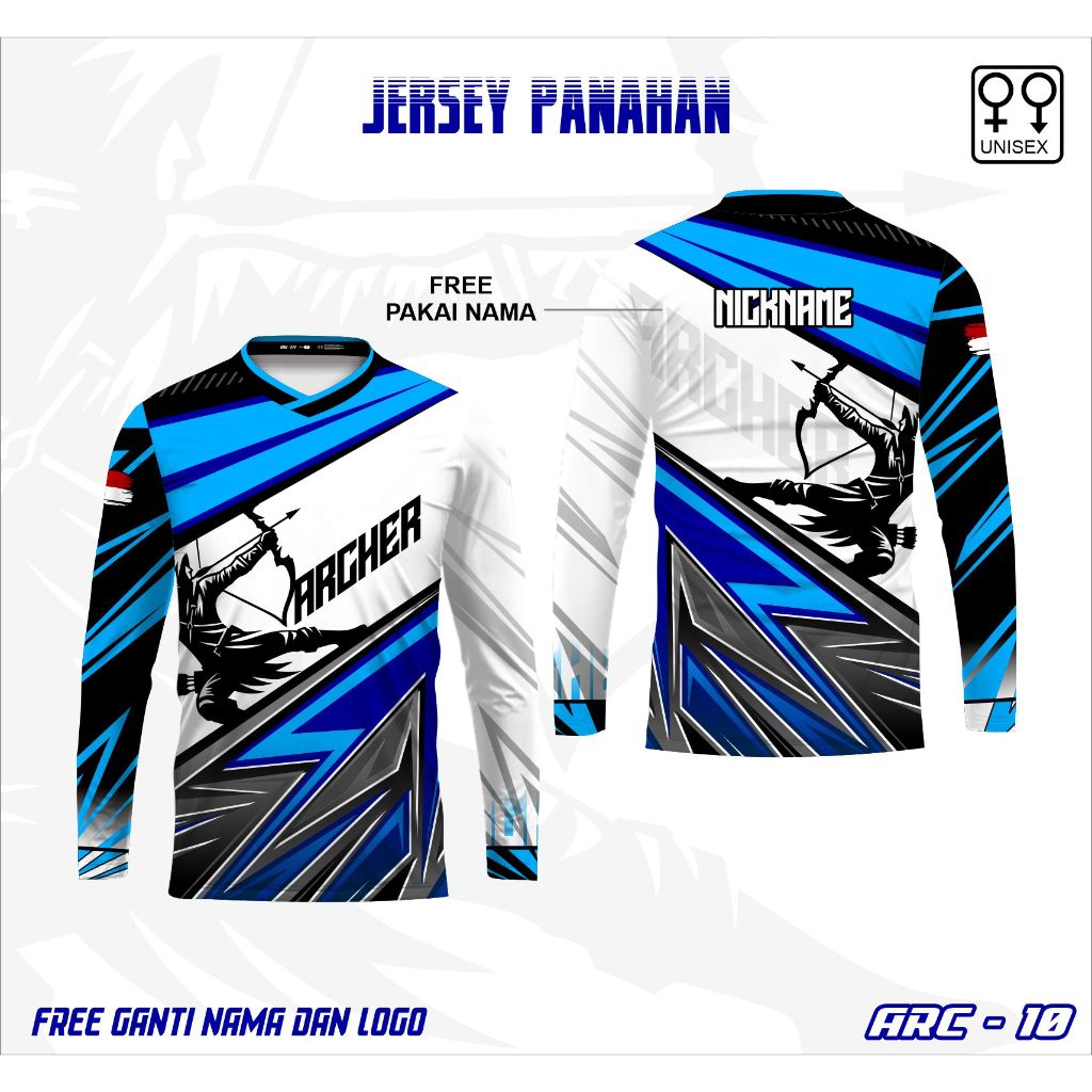 Jual Baju panahan jersey olahraga archer kaos archery panahan lengan ...