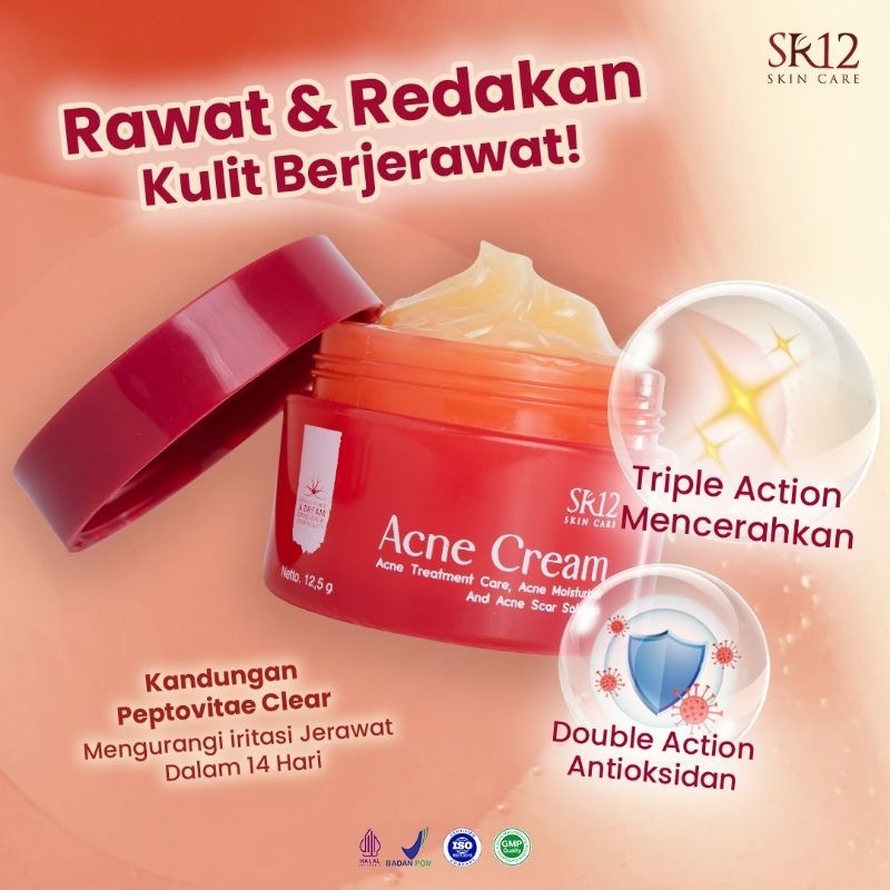 Jual SK12 Acne Cream Triple Action Mencerahkan | Shopee Indonesia