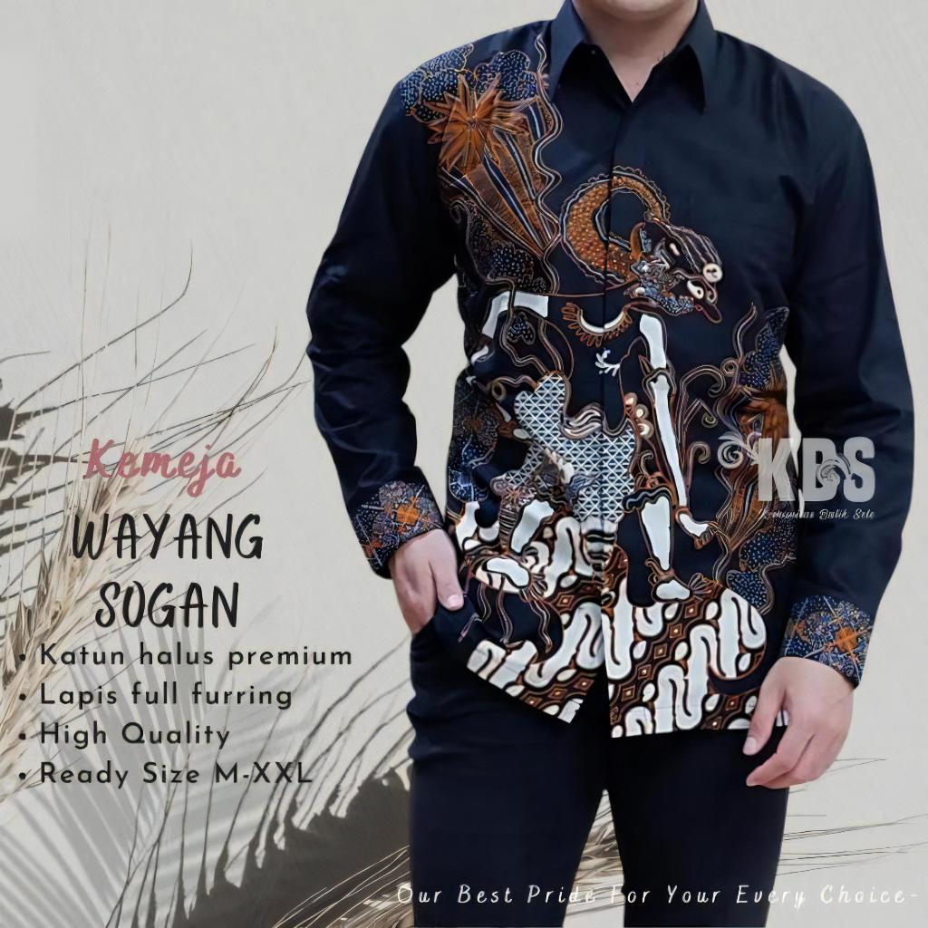Jual Baju Batik Murah Motif Wayang ORI KAHYANG Solo Lengan Panjang Full ...