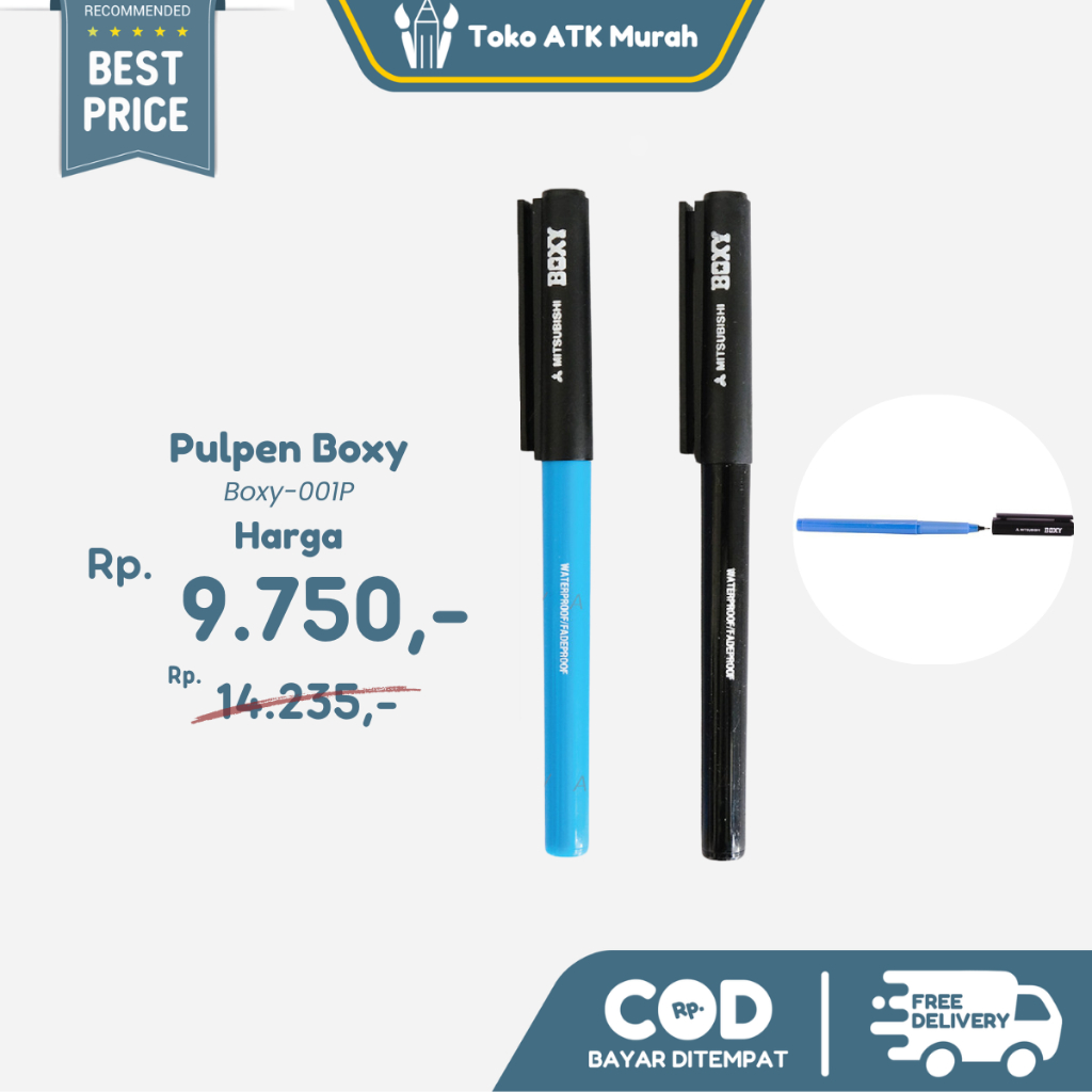 Jual Ballpoint - Pen Boxy Mitsubitshi 001P | Shopee Indonesia