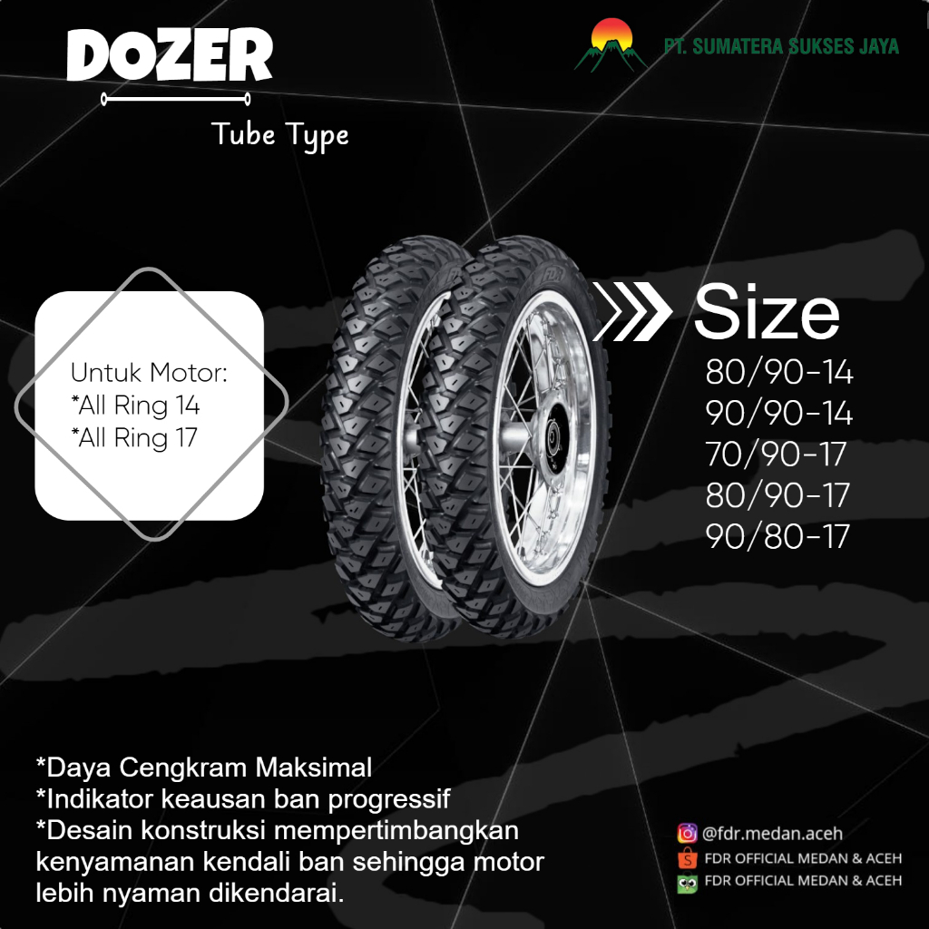 Jual FDR BLTT DOZER RING 17 Ban Tubetype | Shopee Indonesia