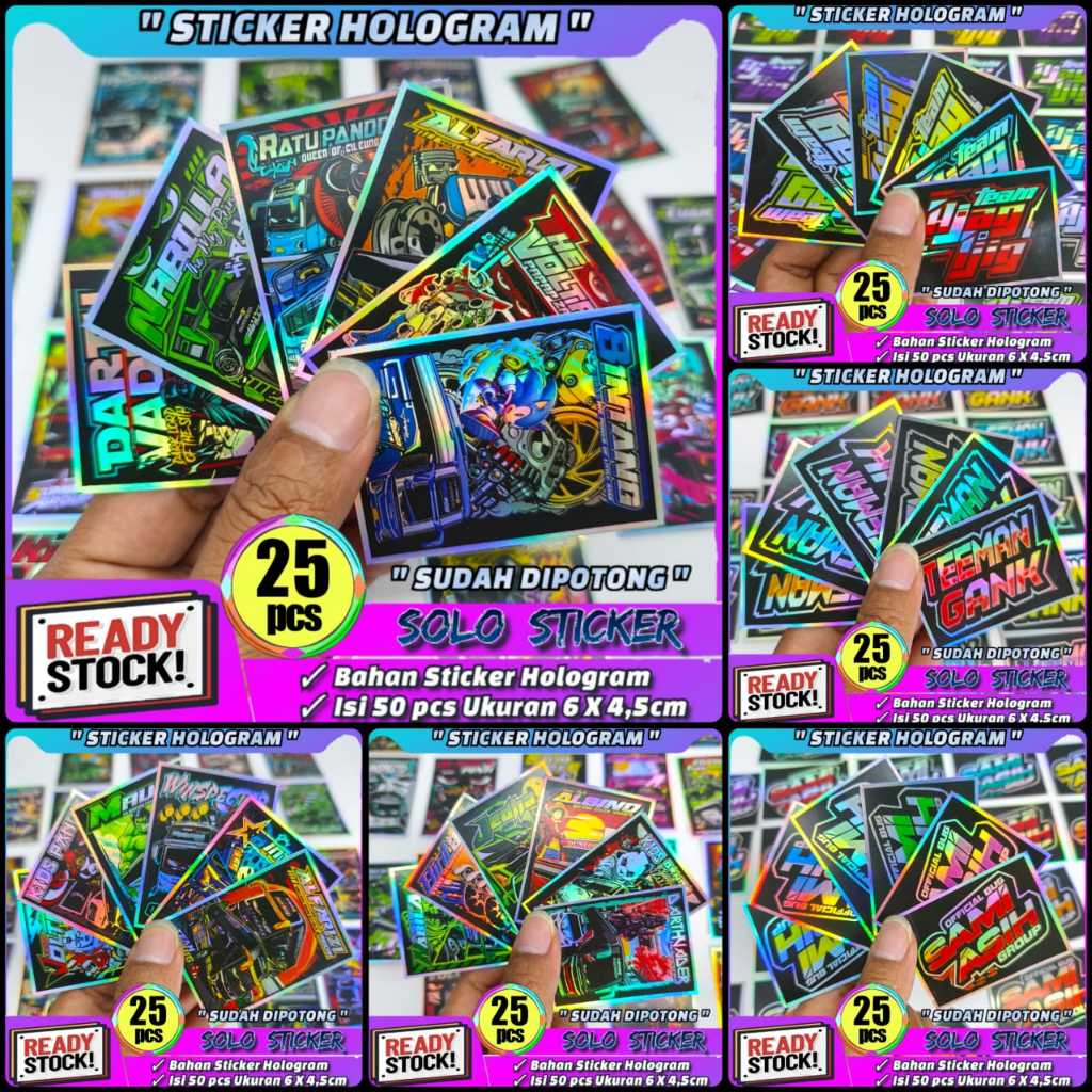 Jual 25 pcs Stiker Bus Bintang Alfarizi Nabilla Darthvader Voltron Ratu ...