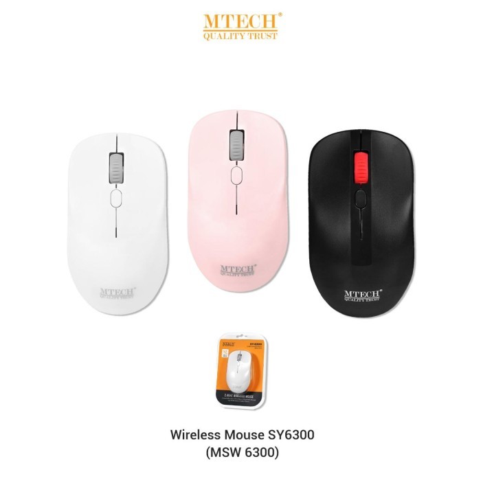 Jual Mouse Wireless M-Tech SY-6300 Silent Click 2.4Ghz | Shopee Indonesia