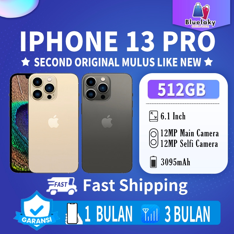 Jual iPhone 13 Pro 512GB 5G Second Original100% INTER Used Brand OLED Fullset Mulus Normal Like ...