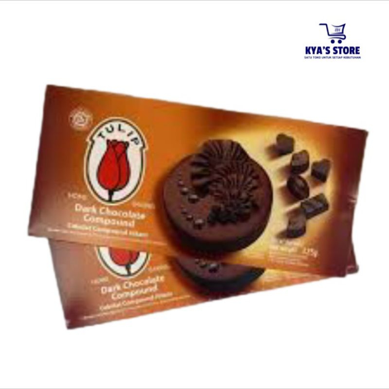 Jual Tulip Dark Chocolate Compound 225 gr (tanpa dus) | Shopee Indonesia