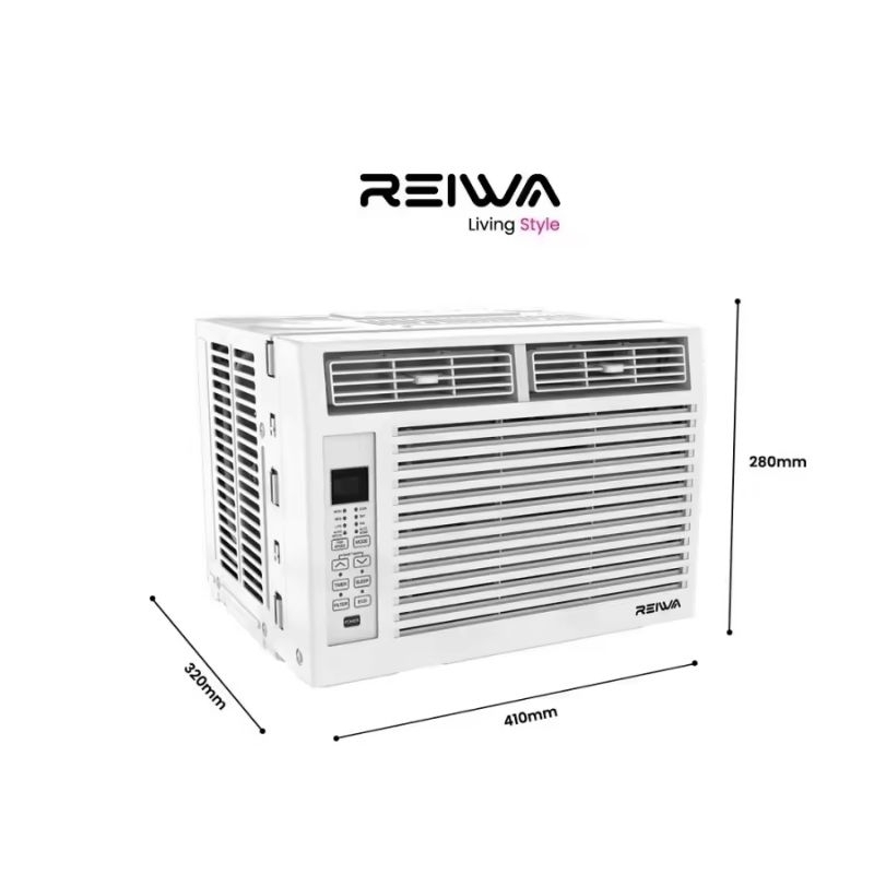 Jual REIWA AC Window 1/2 PK CW 0501RA Pendingin Ruangan 370W Low Watt ...