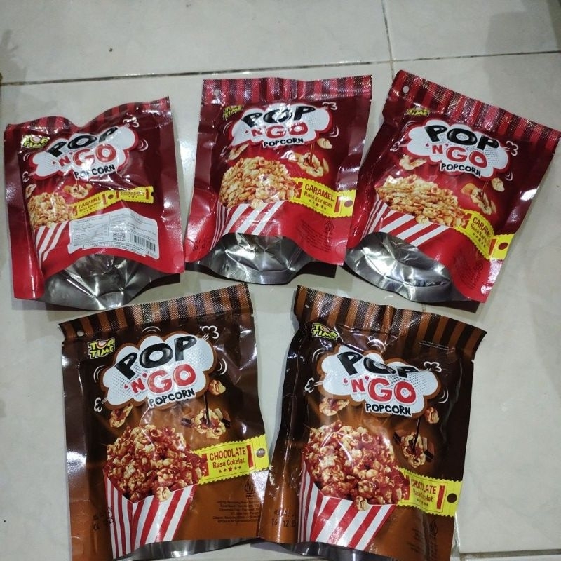 Jual Pop n Go / popcorn rasa coklat n karamel /harga per 5 pcs | Shopee Indonesia