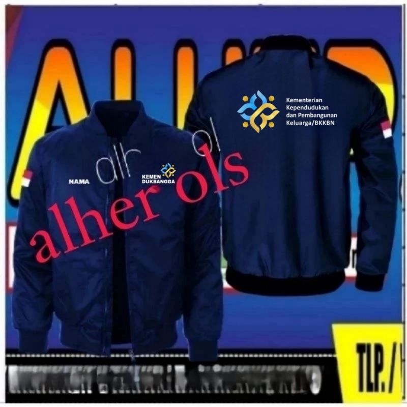 Jual pul bordir Jaket kemendukbangga jaket bomber kemendukbangga jaket ...