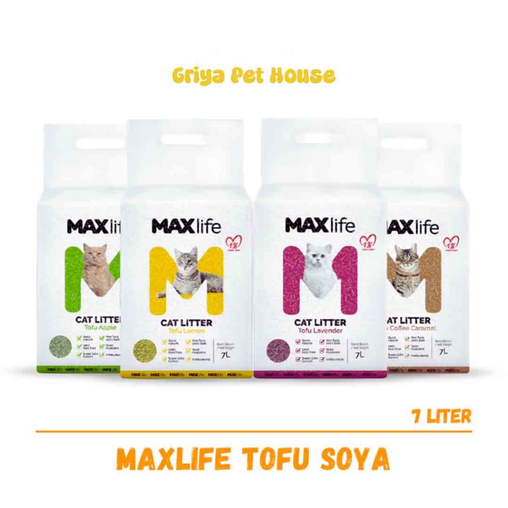Jual MAXLIFE Tofu Soya 7L MAXLIFE Pasir Kucing Tofu Soya 7 Litter ...