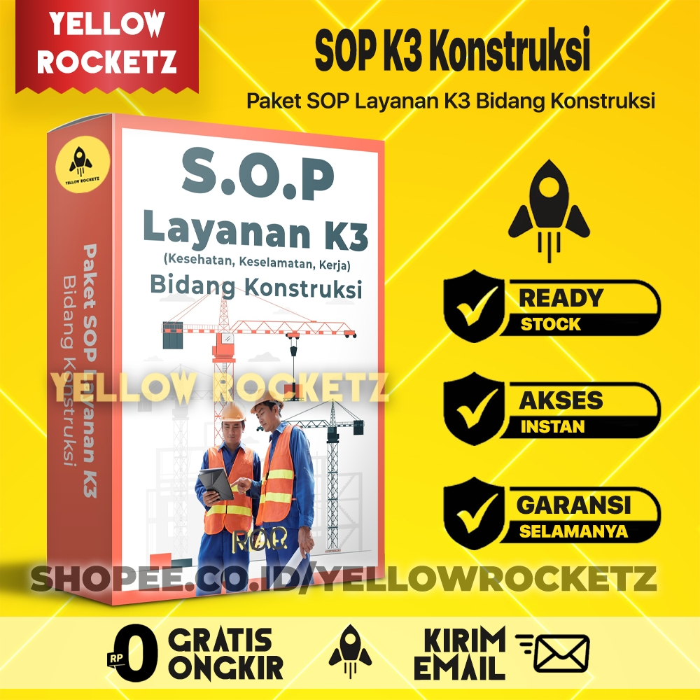 Jual Paket SOP Layanan K3 Bidang KONSTRUKSI - Standart Operasional ...