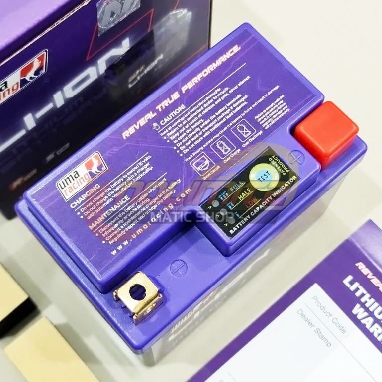 Jual Aki Accu Motor UMA Racing Lithium Li-Ion Battery HJTZ7S-FP 12V 7AH ...
