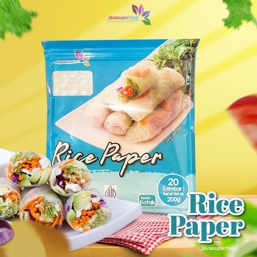Jual Java Superfood Rice Paper KOTAK 500gr/200gr/100gr isi 50/20/10 ...