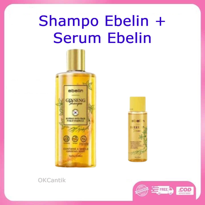 Jual Ebelin Ginseng Shampo Anti Hair Fall Sampo Anti Rontok Original ...