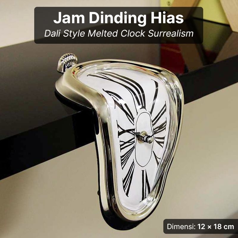 Jual Jam Meja Hias unik aestetik jam meja Quartz Melted Clock ...