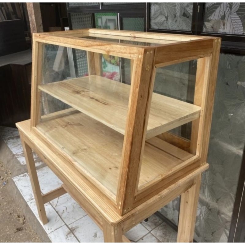 Jual Etalase Kaca Kayu Jati Belanda | Shopee Indonesia