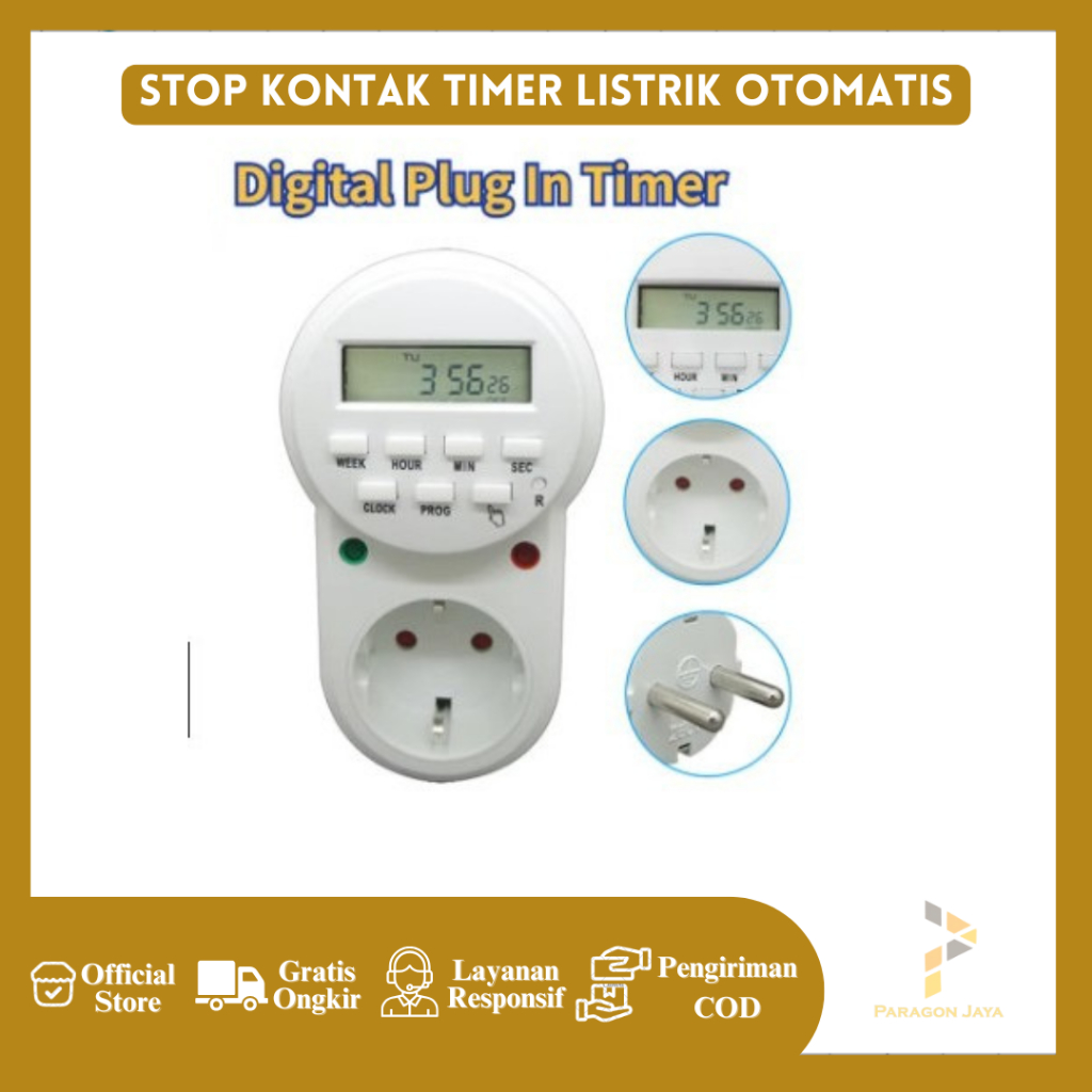 Jual Stop Kontak Timer Listrik Digital stopkontak otomatis Digital ...