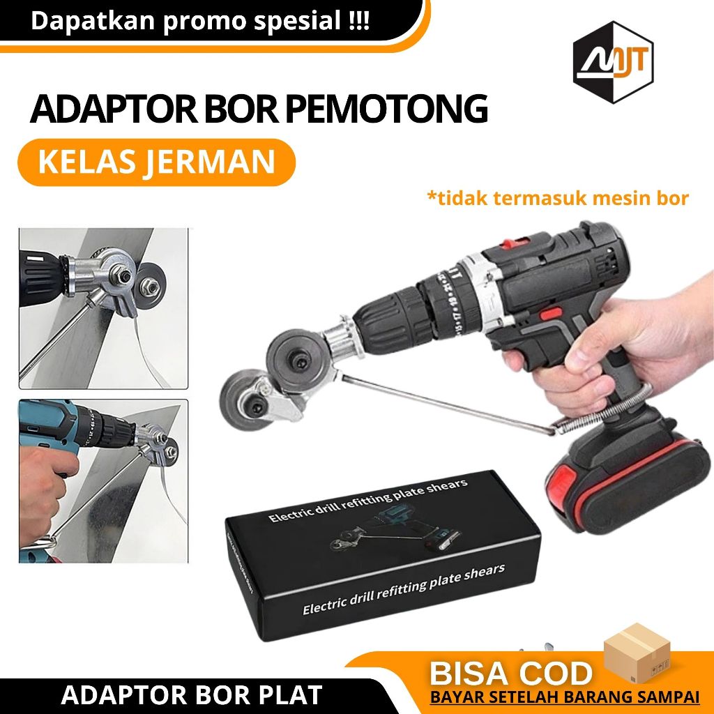 Jual Adapter Bor Ke Gergaji Potong Seng Plat Metal Kepala Ganda ...