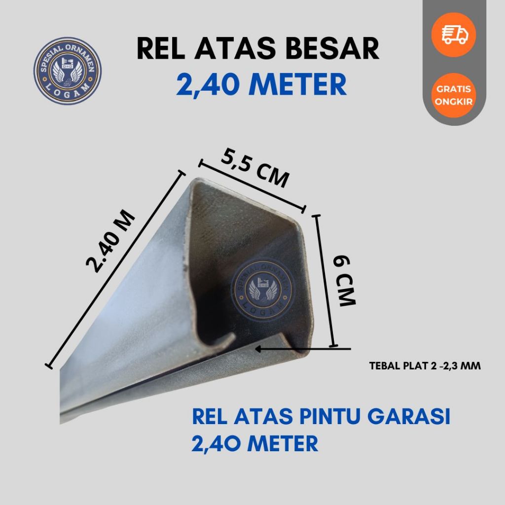 Jual rel atas henderson besar ukuran 240 cm l reel atas ukuran 2,4 ...