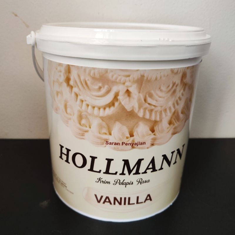 Jual HOLLMAN BUTTER CREAM VANILLA 1KG/HOLLMANN KRIM VANILA SIAP PAKAI ...