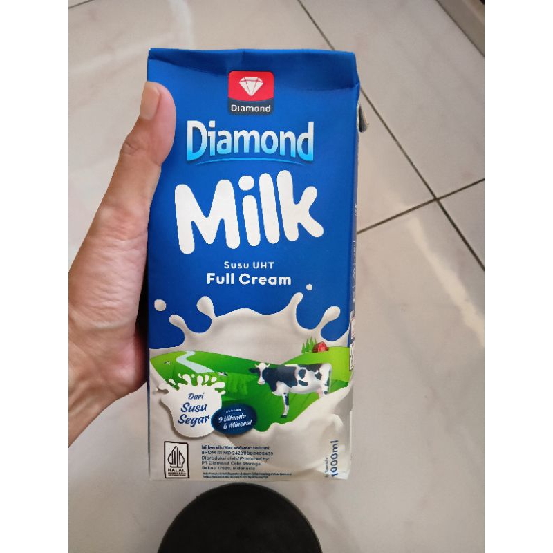 Jual Diamond Milk Susu UHT Full Cream 1000ml | Shopee Indonesia