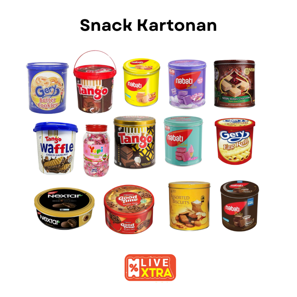 Jual dalimart SNACK JAJAN LEBARAN KALENG JAR TIMBA DUS KARTONAN ANEKA ...