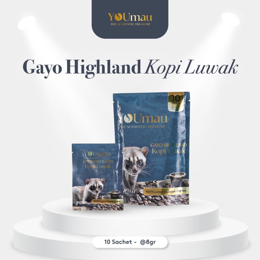 Jual Youmau Gayo Highland Kopi Luwak (10 sachet x 8gr) | Shopee Indonesia