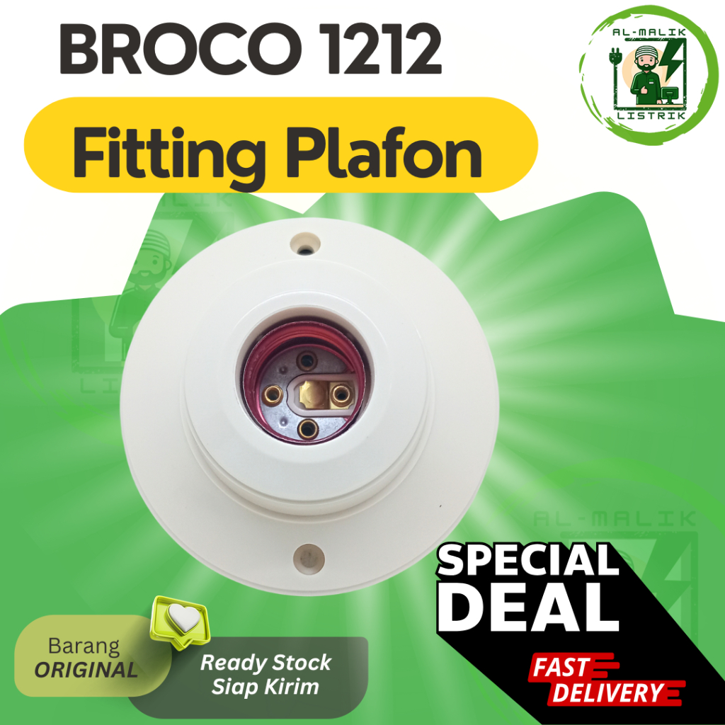 Jual Fiting Plafon BROCO 1212 Fitting plafon broco 1212 Bulat Ac 220v ...