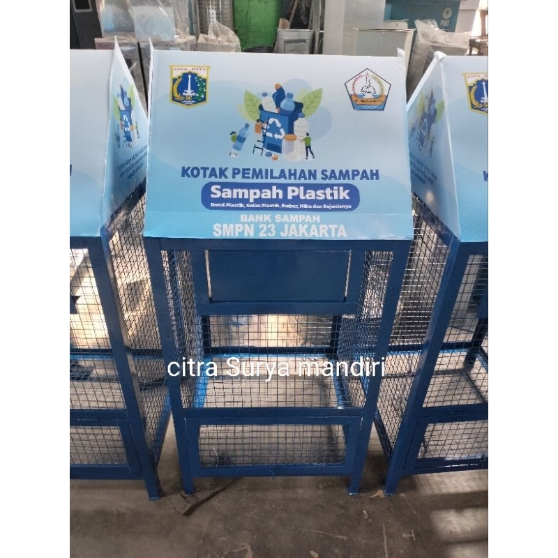 Jual bak sampah botol plastik/tempat sampah botol/tong sampah botol ...