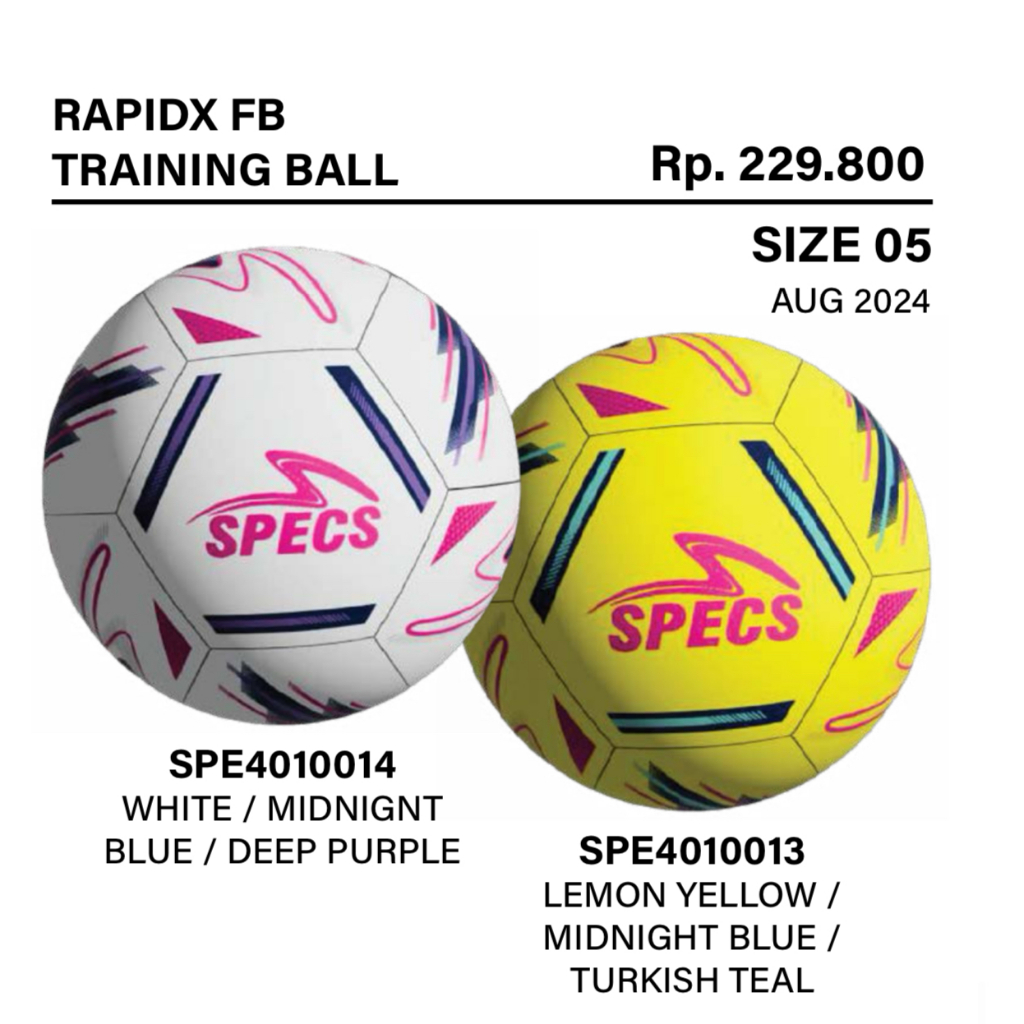 Jual Bola Kaki Specs RAPIDX FB Training Ball ALPHAFORM FB TRAINING BALL ...