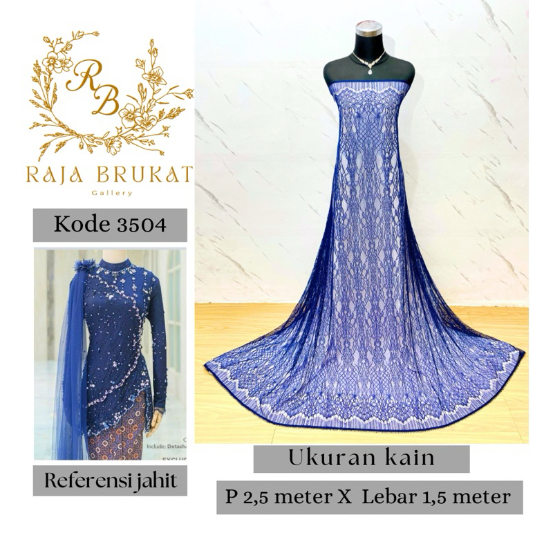 Jual Kain Panel Semi Prancis Chantily 3504 - Grade B - P 2,5 m L 1,5 m ...