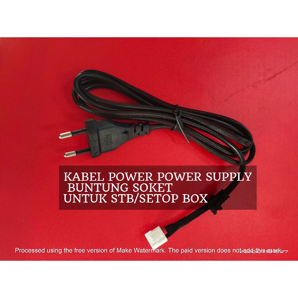 Jual kabel power supply STB SETOP BOX ac cord buntung soket socket ...
