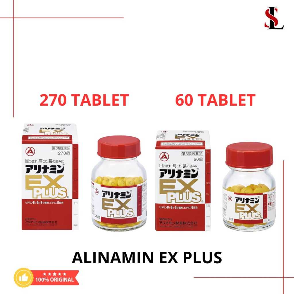 Jual Alinamin ex plus 270 60 tablet original Japan | Shopee Indonesia