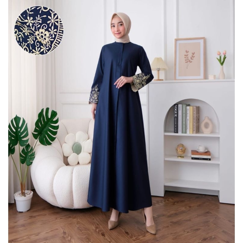 Jual Gamis Terbaru Bordiran Bahan Toyobo Gamis Bordir Tangan Yang ...