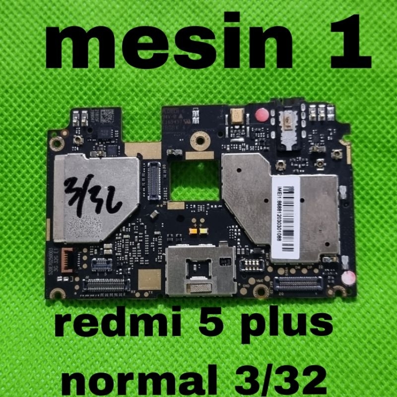 Jual MESIN REDMI 5 PLUS HIDUP NORMAL TINGGAL PAKAI RAM 3/32 | Shopee ...