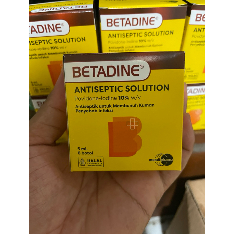 Jual Betadine 5mL 6 botol | Shopee Indonesia