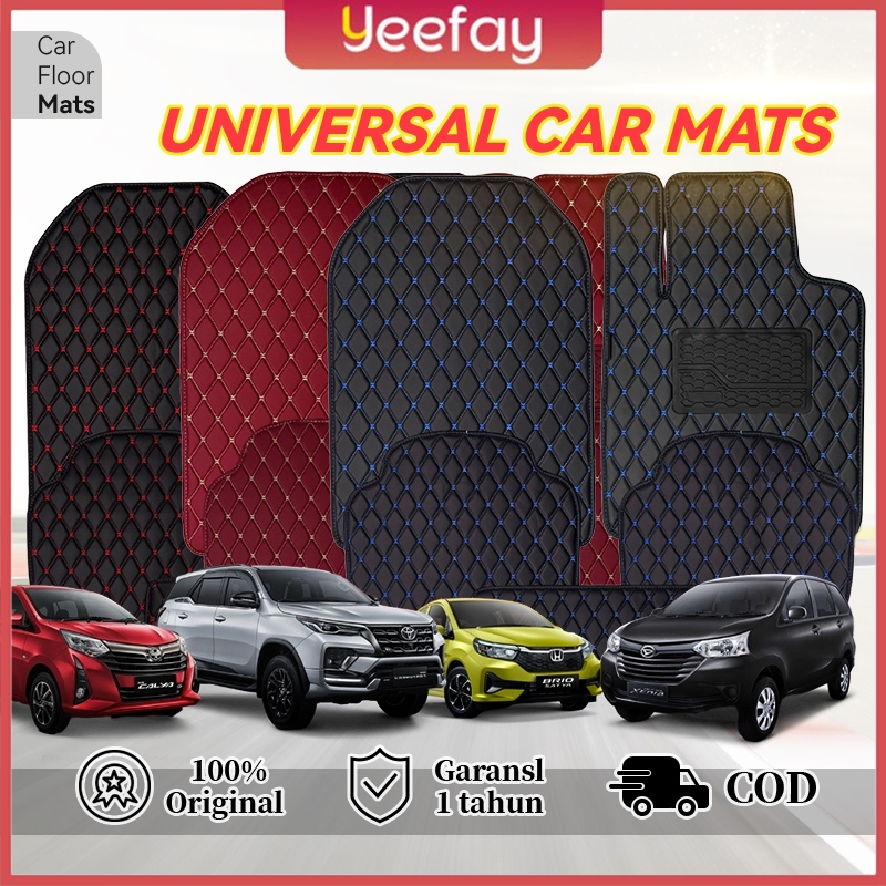 Jual Karpet Mobil Universal 5Pcs Karpet Lantai Mobil Car Mats Leather ...