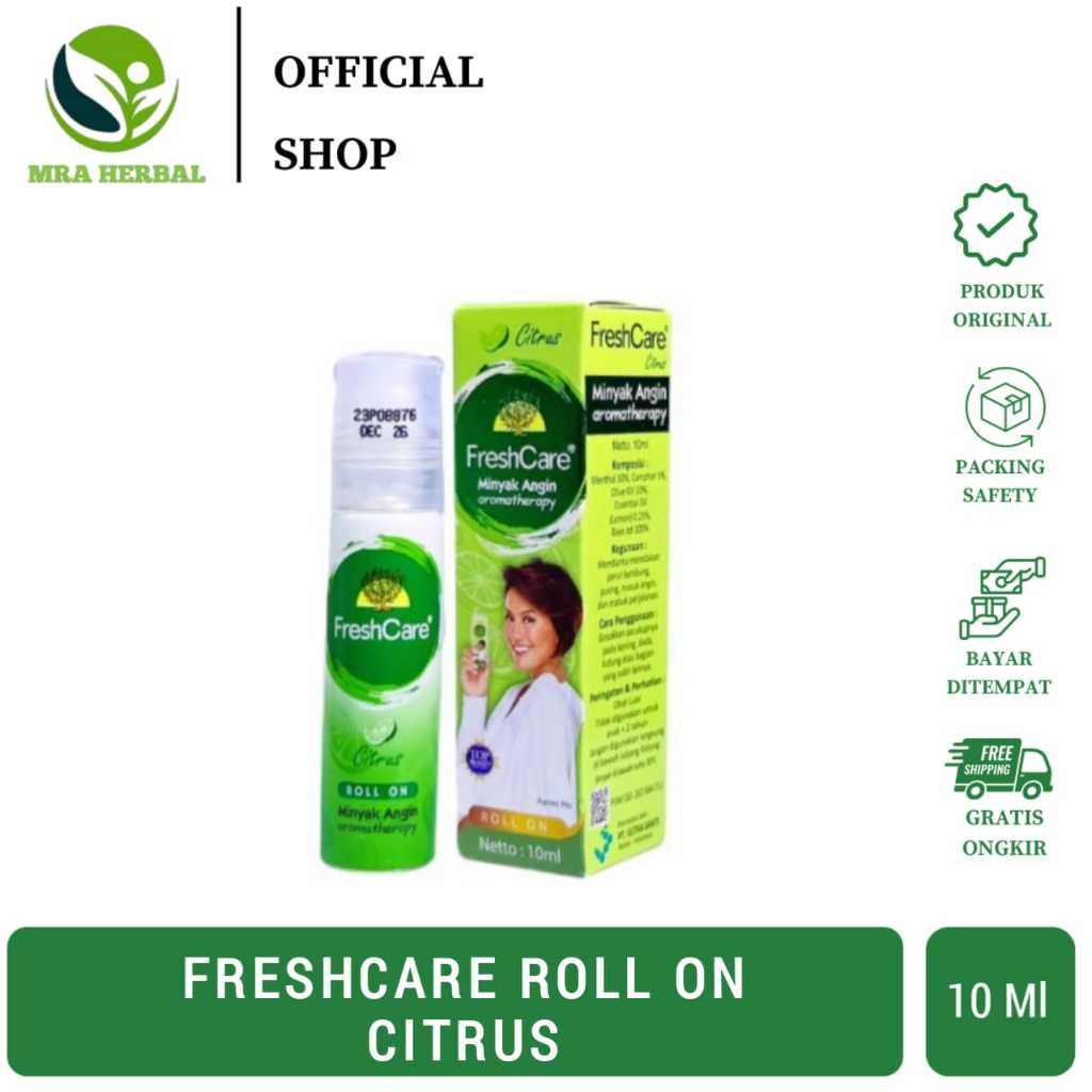 Jual Freshcare Citrus 10 Ml | Minyak Aromatherapy Fresh Care Roll On ...