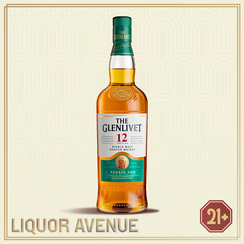 Jual Glenlivet 12 Years Old Double Oak Single Malt 700ml | Shopee Indonesia