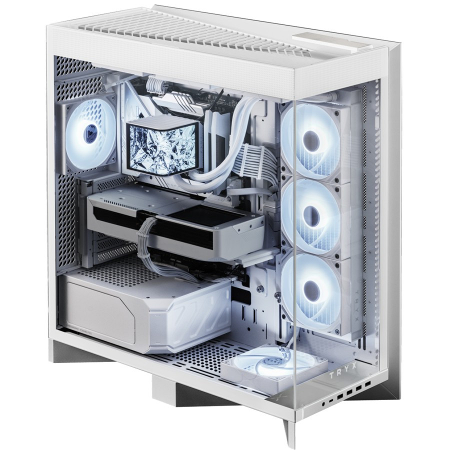 Jual TRYX LUCA L70 WHITE MID TOWER BTF PC CASE CASING GAMING CHASSIS ...